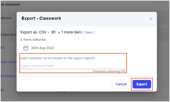 How to export Google Classroom Classwork data from the SysCloud backup application?